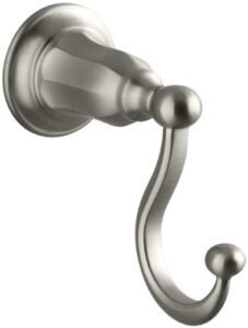 kohler 489978 robe hook, vibrant brushed nickel