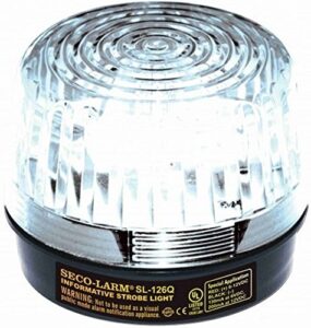 seco-larm sl-126q/c clear security strobe light