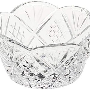 Godinger Crystal Appetizer Serving Platter for Parties Chips and Dip or Snacks Hosting Plate