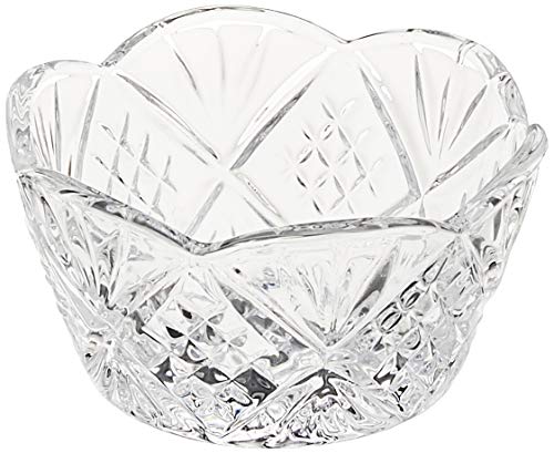 Godinger Crystal Appetizer Serving Platter for Parties Chips and Dip or Snacks Hosting Plate