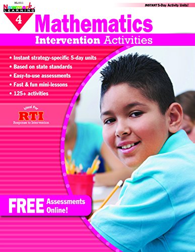 Newmark Learning Math Intervention Workbook Gr. 4