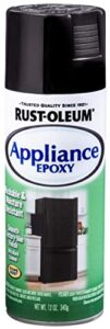 rust-oleum 7886830 specialty appliance epoxy spray paint, 12 oz, black