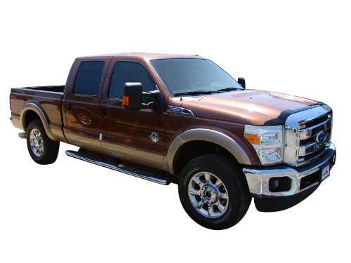 Auto Ventshade [AVS] Aeroskin Hood Protector | Flush Mount, Dark Smoke | 322022 | Fits 2011 - 2016 Ford F-250, F-350