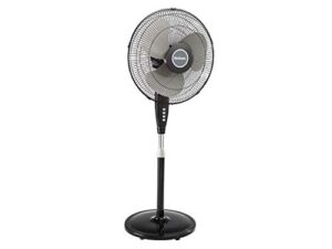 holmes oscillating 16 inch blade whole room standing fan black hsf1610a