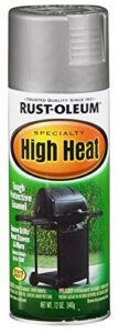 rust-oleum 7716830 high heat enamel spray paint, 12 oz, silver