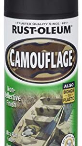 Rust-Oleum 1916830 Specialty Camouflage Spray Paint, 12 oz, Black