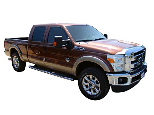 Auto Ventshade [AVS] Aeroskin Chrome Hood Protector | Low Profile, Chrome, 1 pc | 622022 | Fits 2011 - 2016 Ford F-250/F-350 Super Duty