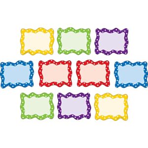 teacher created resources blank cards accents, polka dot (4757)