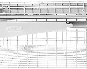 Rubbermaid Configurations Sliding Basket for Closet Drawer Organization, Sturdy Slide Out Basket, Titanium