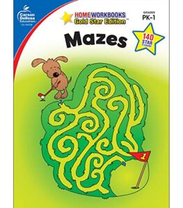 carson dellosa | mazes activity workbook | preschool–1st grade, 64pgs (home workbooks)