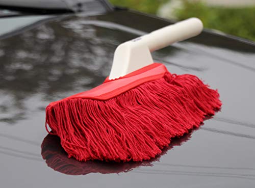 The Original California Car Duster California Car Duster 62443 Standard Car Duster with Plastic Handle, Red 25 Inch