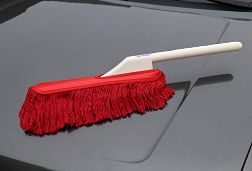 The Original California Car Duster California Car Duster 62443 Standard Car Duster with Plastic Handle, Red 25 Inch