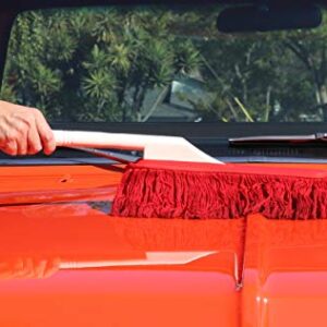 The Original California Car Duster California Car Duster 62443 Standard Car Duster with Plastic Handle, Red 25 Inch