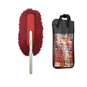 The Original California Car Duster California Car Duster 62443 Standard Car Duster with Plastic Handle, Red 25 Inch