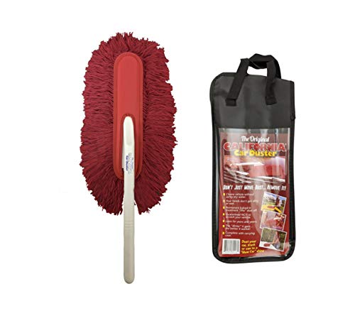 The Original California Car Duster California Car Duster 62443 Standard Car Duster with Plastic Handle, Red 25 Inch