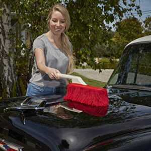 The Original California Car Duster California Car Duster 62443 Standard Car Duster with Plastic Handle, Red 25 Inch