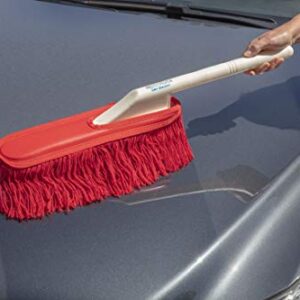 The Original California Car Duster California Car Duster 62443 Standard Car Duster with Plastic Handle, Red 25 Inch