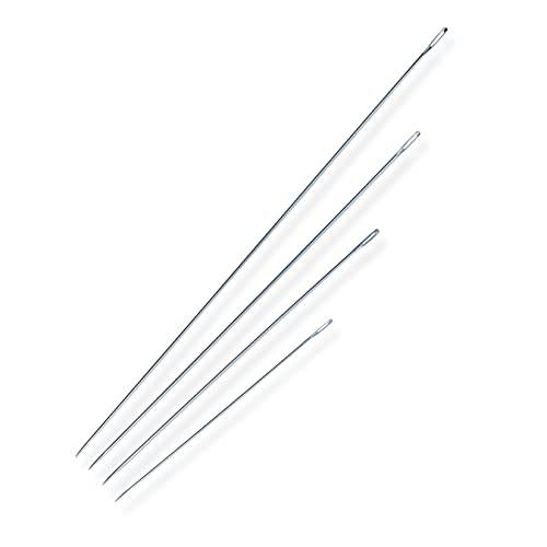 Dritz Home 9021 Long Straight Upholstery Hand Needles, Size 6, 8, 10 & 12-Inch (4-Piece)