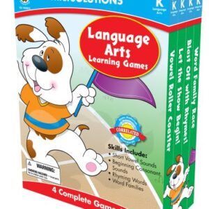 Carson Dellosa Education Language Arts Learning Games, Grade K