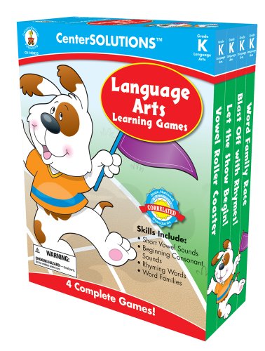 Carson Dellosa Education Language Arts Learning Games, Grade K