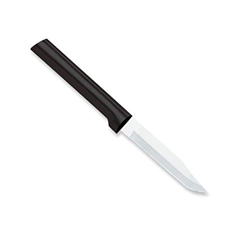 Rada Cutlery Regular Serrated Paring Knife – Stainless Steel Blade With Stainless Steel Resin Handle, 6-3/4 Inches