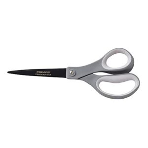 fiskars 1541301001 non-stick titanium softgrip scissors, 8″ length, 3 1/10″ cut