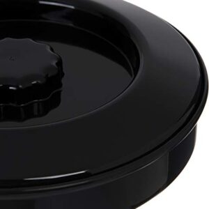 CFS 047503 Stackable Tortilla Server w/Lid, 7-1/4" / 2", Black