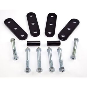 rugged ridge 18265.02 suspension leaf spring shackle kit, greaseable; 55-75 jeep cj