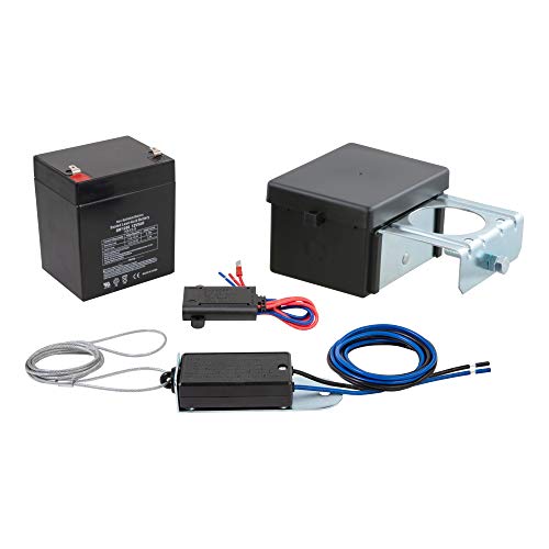 CURT 52028 Soft-Trac 2 Trailer Breakaway Switch Kit System with Battery and Charger , black