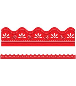 carson dellosa red bandana borders (1256)