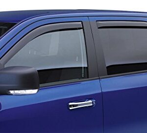 EGR 572751 in-Channel Window Visors Front and Rear Set Dark Smoke Finish Compatible with Select Dodge Ram Models