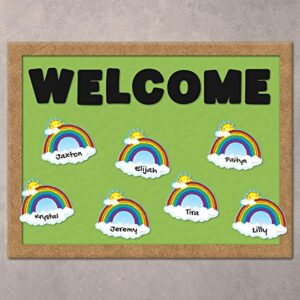 Carson Dellosa Rainbow Cutouts, 36 Sunny Rainbow Cutouts for Bulletin Board, Spring Décor & Classroom Décor, St Patricks Day Classroom Cut-outs, Cutouts for Classroom Spring Bulletin Board Decorations