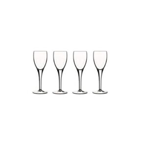 luigi bormioli michelangelo 2.25 oz liqueur glasses (set of 4), 4 count (pack of 1), clear