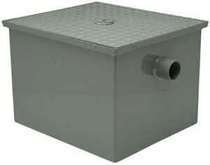 zurn gt2700-10-2nh gt2700 2″ no-hub grease trap with flow control, 10 gpm