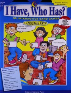 i have, who has? gr. 3-4 language arts