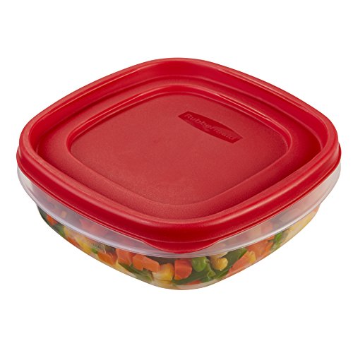 Rubbermaid Easy Find Lids Food Storage Container, 3 Cup, Racer Red