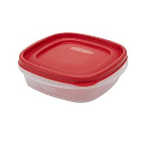 Rubbermaid Easy Find Lids Food Storage Container, 3 Cup, Racer Red