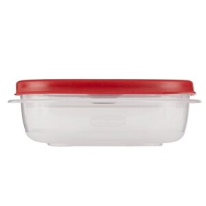 Rubbermaid Easy Find Lids Food Storage Container, 3 Cup, Racer Red