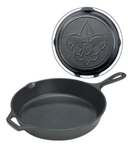 lodge boy scouts of america pre-seasoned 12-inch skillet