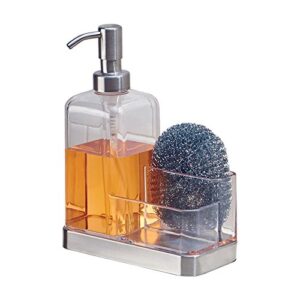 interdesign forma soap dispenser 8 in. h x 3 in. w x 6 in. l clear pvc