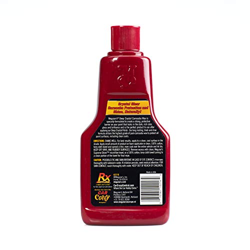 Meguiar's Deep Crystal Carnauba Wax - 16 Oz Bottle