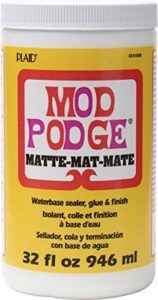 mod podge cs11303 waterbase sealer, glue and finish, 32 oz, matte