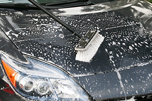 Carrand 93053 Deluxe Car Wash 8" Wash and Jet Dip Brush with 48" Handle