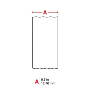 Brady Authentic (M21-500-499) Multi-Purpose Nylon Label for General ID, Wire Marking, and Lab Labeling, Black on White- For M210, M210-LAB, M211, BMP21-PLUS and BMP21-LAB Printers, .5" W 16' L