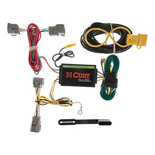 CURT 55349 Vehicle-Side Custom 4-Pin Trailer Wiring Harness, Fits Select Jeep Grand Cherokee , Black