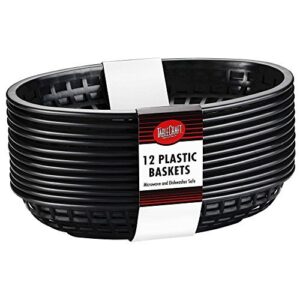 tablecraft medium plastic oval baskets (case of 36)