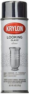 krylon looking glass silver-like aerosol spray paint 6 oz.