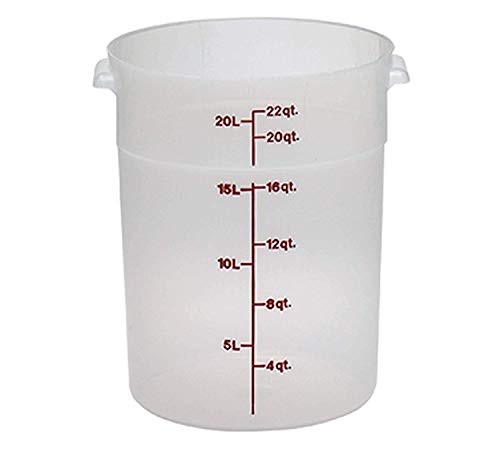 Cambro (RFS22PP190) 22 qt Round Graduated Food Storage Container - Camwear®