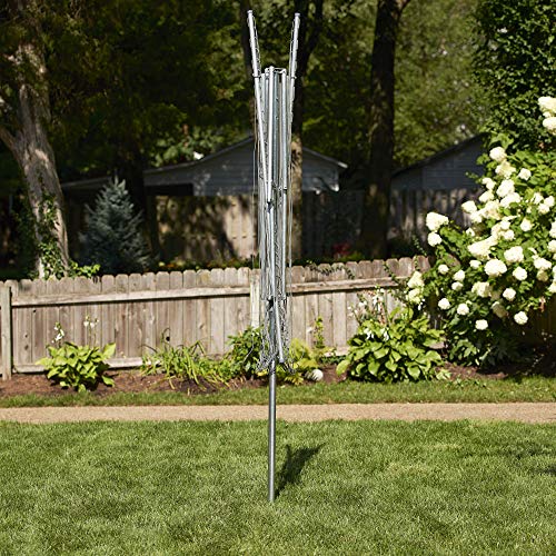 Household Essentials 17130-1 Rotary Outdoor Umbrella Drying Rack | Aluminum | 30-Lines with 210 ft. Clothesline