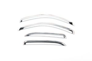 putco 480137 element chrome window visor – set of 4